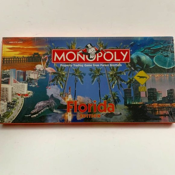 Hasbro | Games | Vintage Monopoly Florida Edition Board Game 998 Hasbro ...